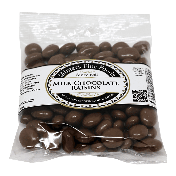 Milk Chocolate Rais | 24 x 150g - Minters Fine Foods